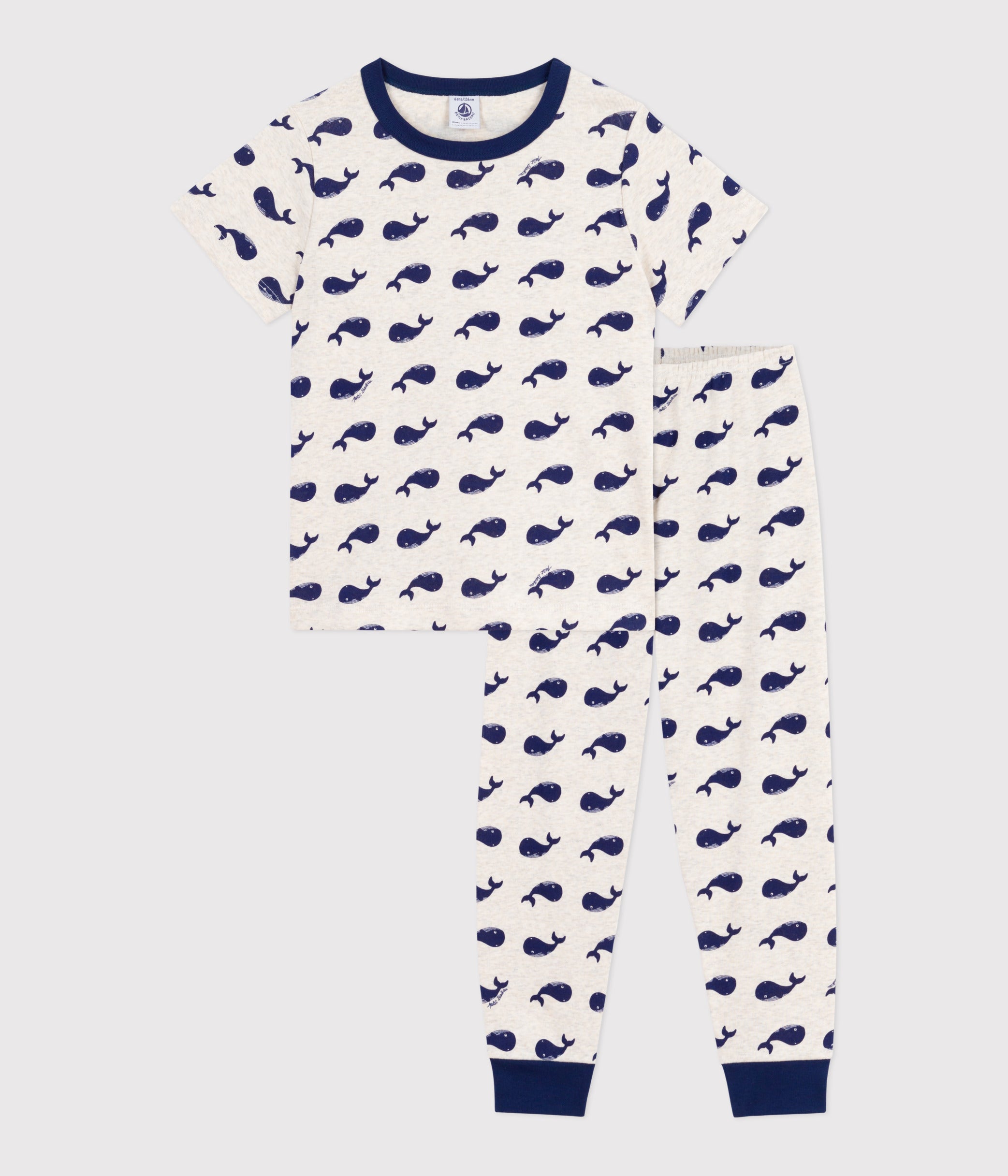 CHILDREN'S PRINTED PYJAMAS WITH SHORT SLEEVES AND LONG LEGS – Petit Bateau